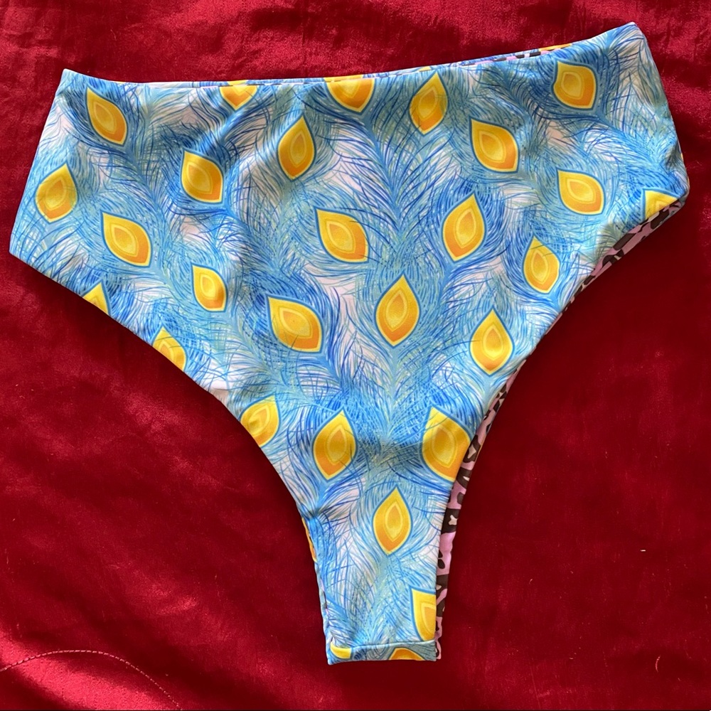 Moana Bikini Peacock Rise Above Bikini Bottom Hig Gem